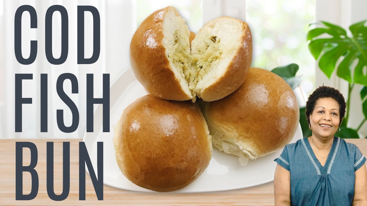 Salted Cod Fish Buns | Saltfish buns!! - YouTube