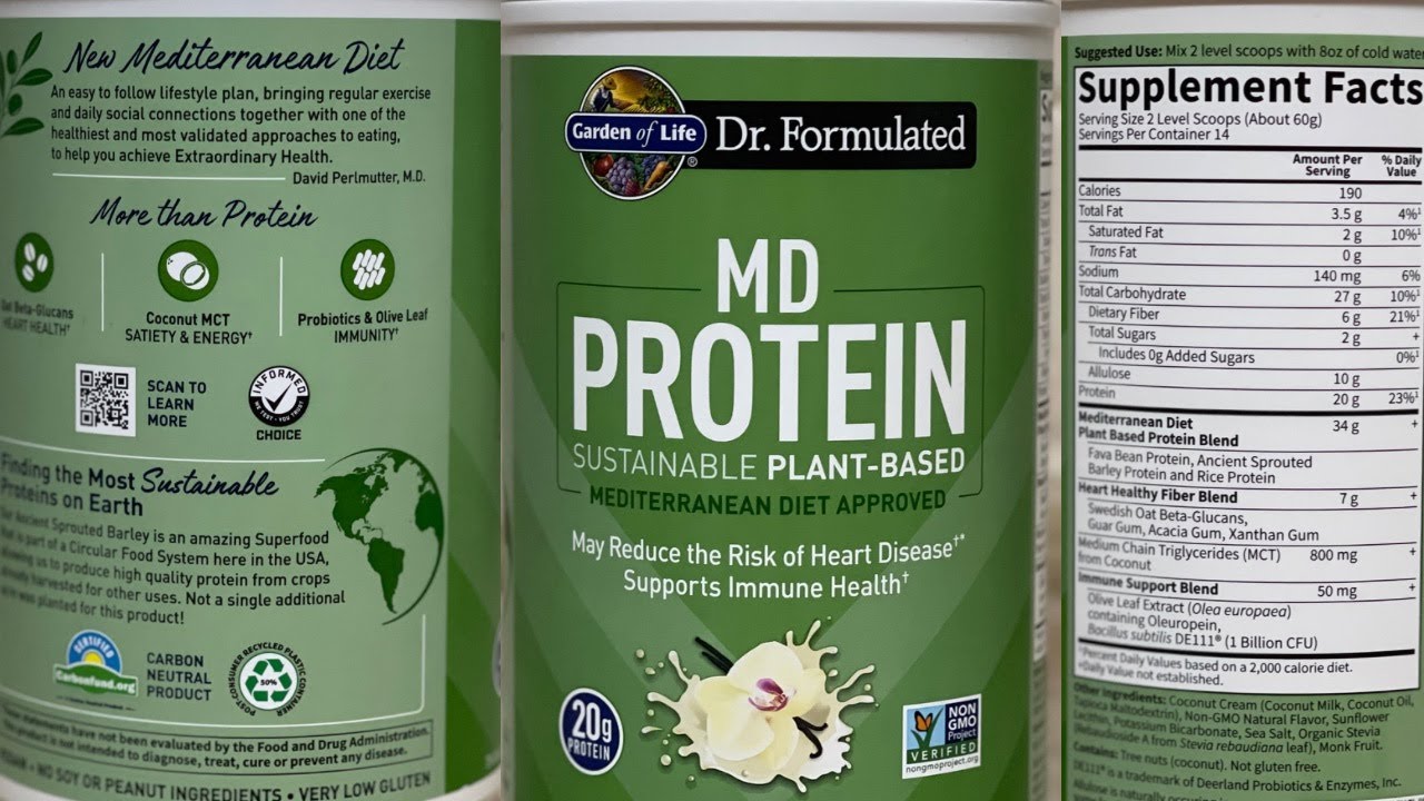 How I prepare Garden life MD PROTEIN Plant sustainable plant based🌱 # ...