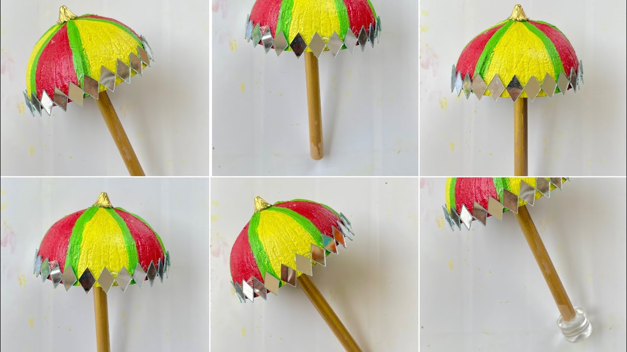 Onam special Umbrella making | Simple umbrella making - YouTube