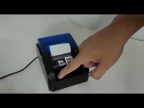 IMPRESORA TERMICA 58MM - MODELO POS58 UB BLACK&BLUE - YouTube
