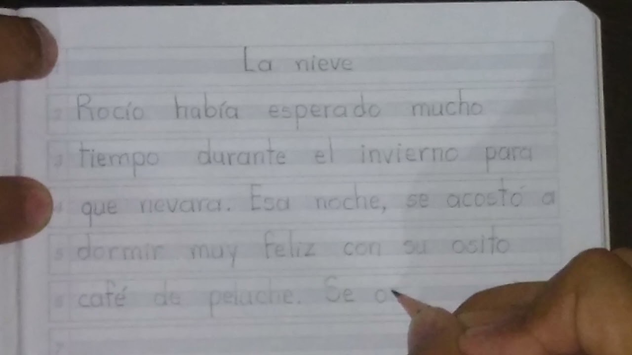 ESCRITURA DOBLE LÍNEA - YouTube