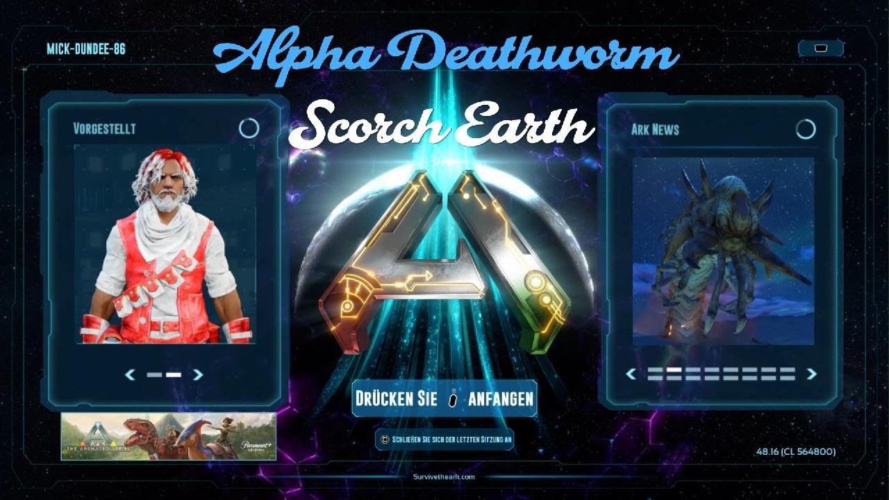Ark Survival Ascended - Alpha Deathworm (Scorch Earth) - YouTube