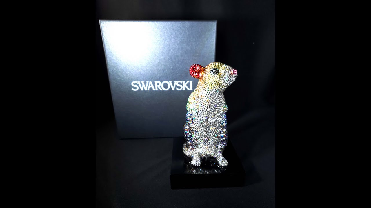 Swarovski Crystal Mouse Rat - YouTube