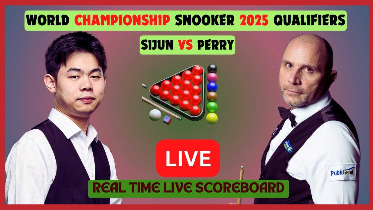 Yuan Sijun Vs Joe Perry LIVE Score UPDATE 2025 World Championship ...