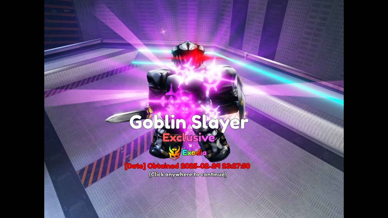 Roblox anime guardians showcase exodia goblin slayer - YouTube