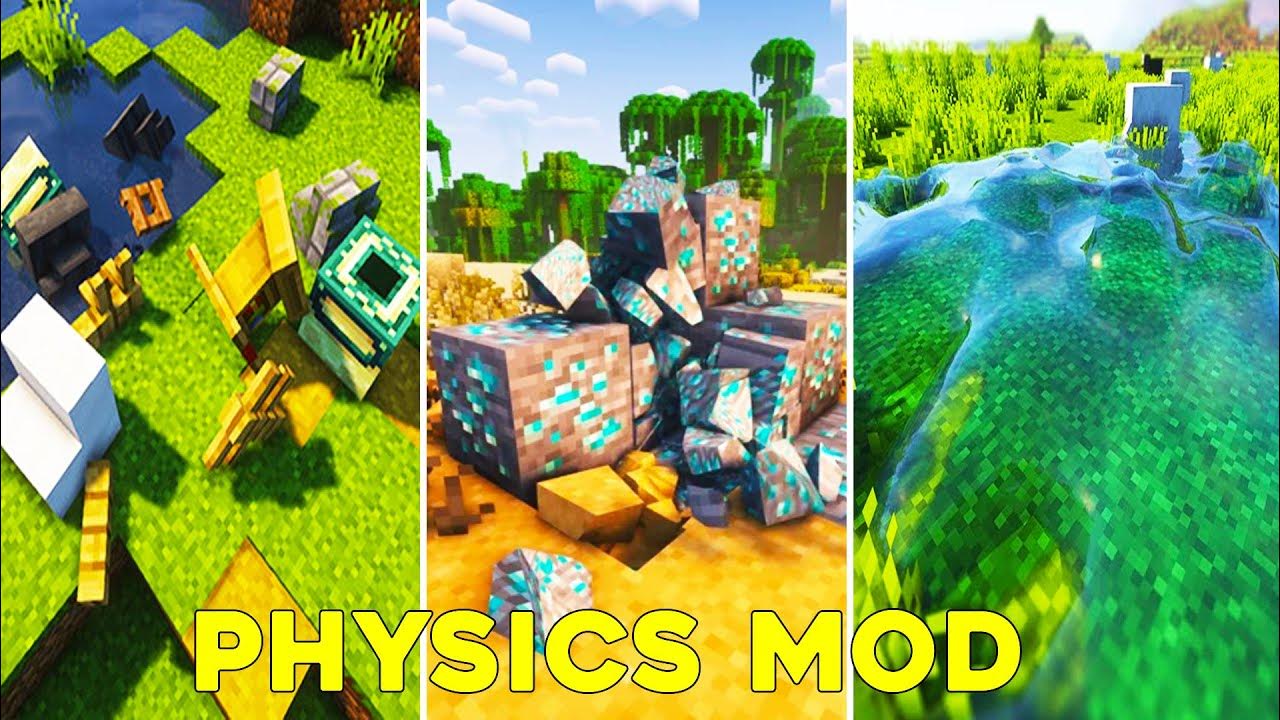 MİNECRAFT'IN EN GERÇEKÇİ MODU: PHYSİCS MOD !! Minecraft: Physics Mod ...
