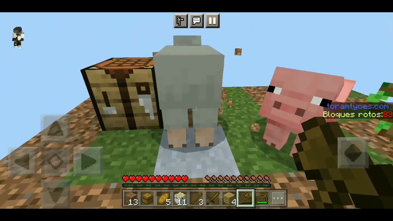 Jogando one block no Minecraft #minecraft #400inscritos #blockcraft - YouTube