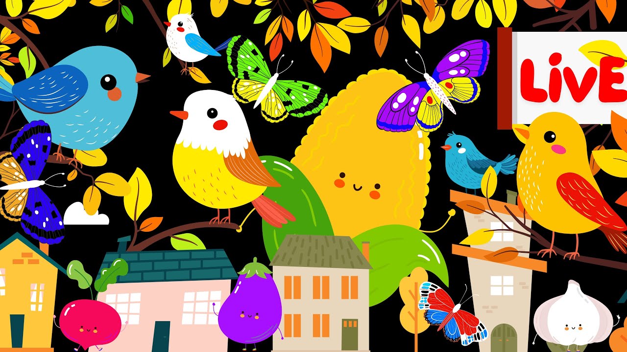 🎉 Baby Sensory Mix: ABC Train, Flying Birds, Dancing Veggies & Magical ...