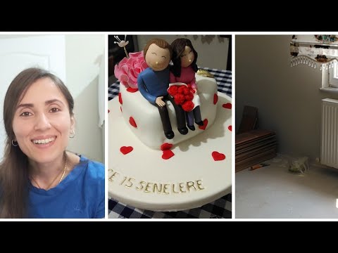 15 yılı bitirdik evlilik yıldönümü 💏Evde tadilat var 🔧🔨 laminat parkeleri söktük🙈😨