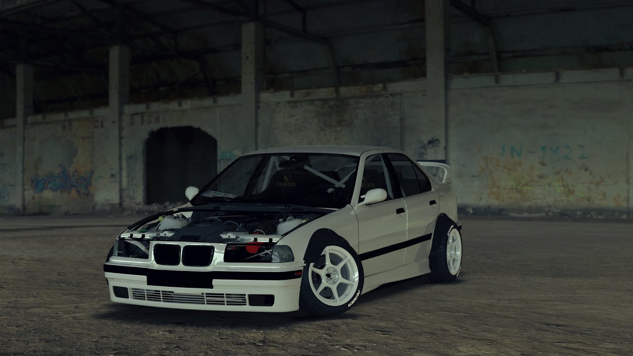 BMW E36 328I SEDAN DRIFT STREET / BRASILIA KART TRACK / ASSETTO CORSA ...