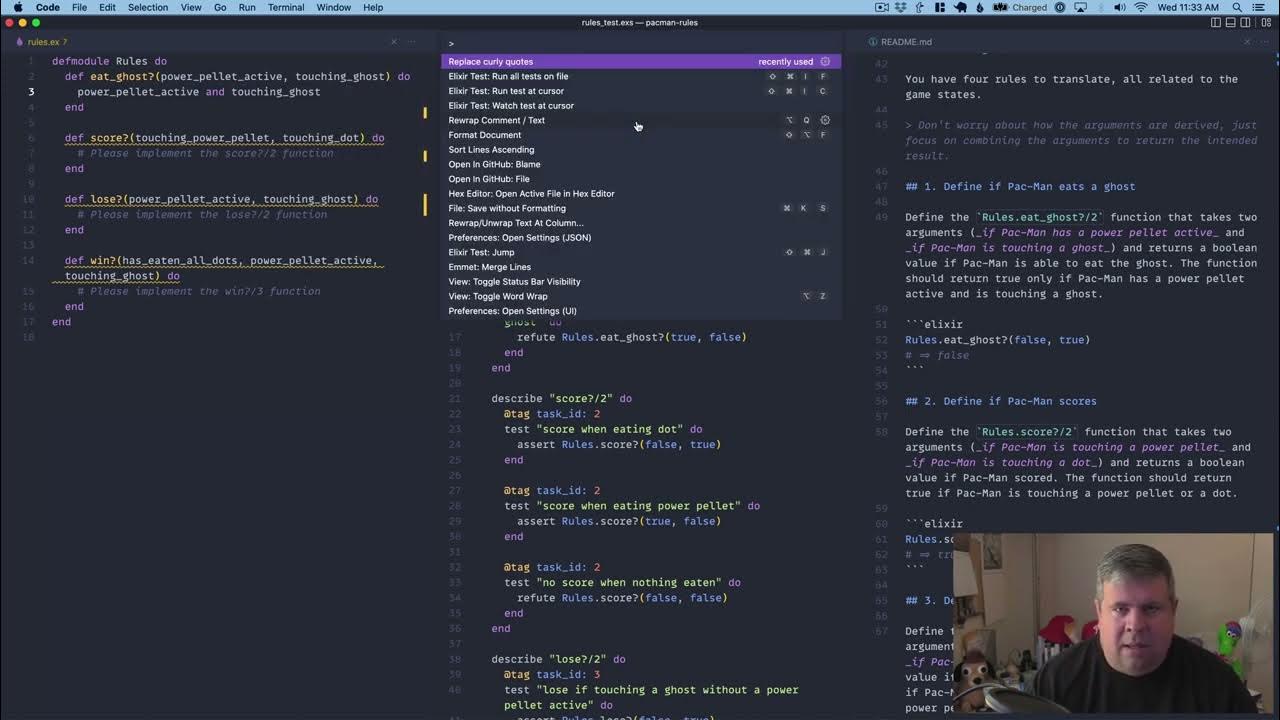 Exercism Elixir Track Pacman Rules Booleans Youtube