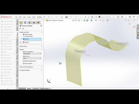 Merge tangent faces option in the surface modelling - YouTube