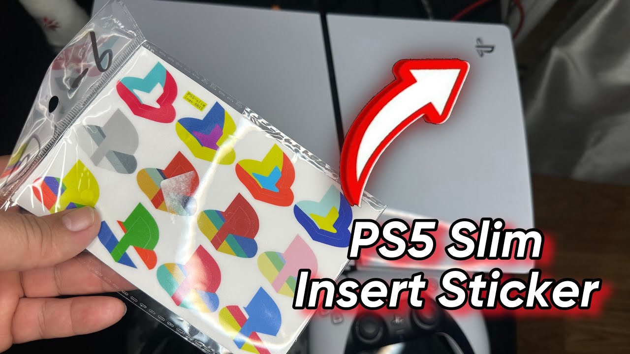 PS5 Slim Insert Sticker - YouTube