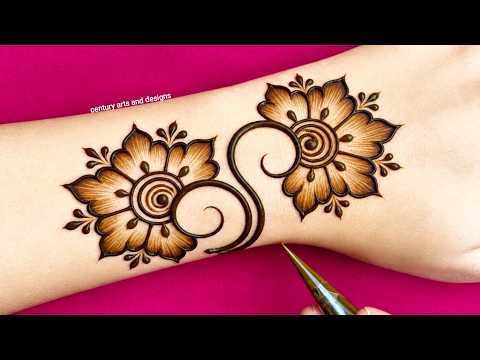 Easy stylish back hand mehndi design | Latest simple mehandi | Mehndi ki design | Mehndi design