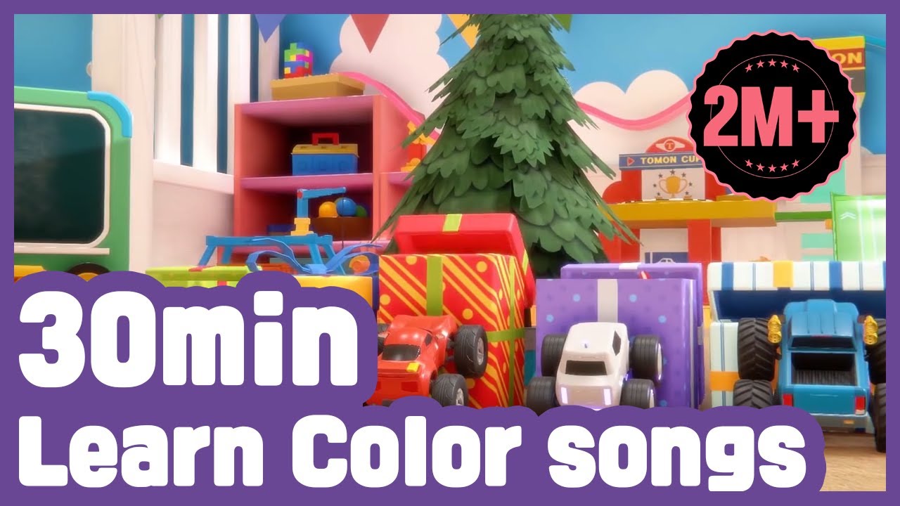 Learn Colors with Tomoncar | Compilation 30min #2 Kids Songs ...