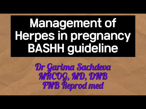 Management of Herpes in pregnancy: BASHH recommendations - YouTube