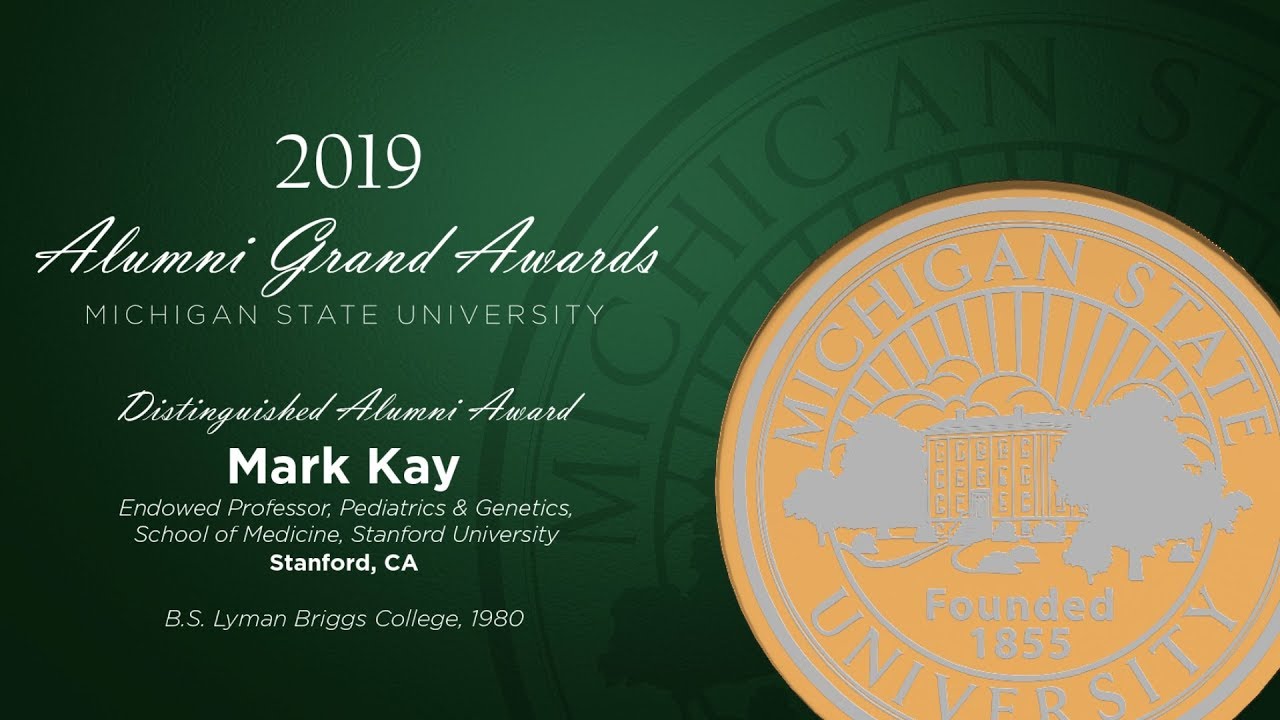 Dr. Mark Kay M.D., Ph.D. | Distinguished Alumni Award Recipient - YouTube