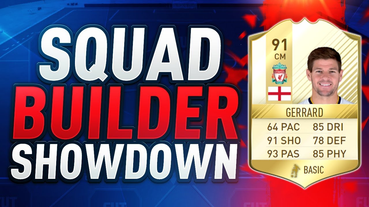 FIFA 17 | LEGEND STEVEN GERRARD SQUAD BUILDER SHOWDOWN vs AJ3 - YouTube