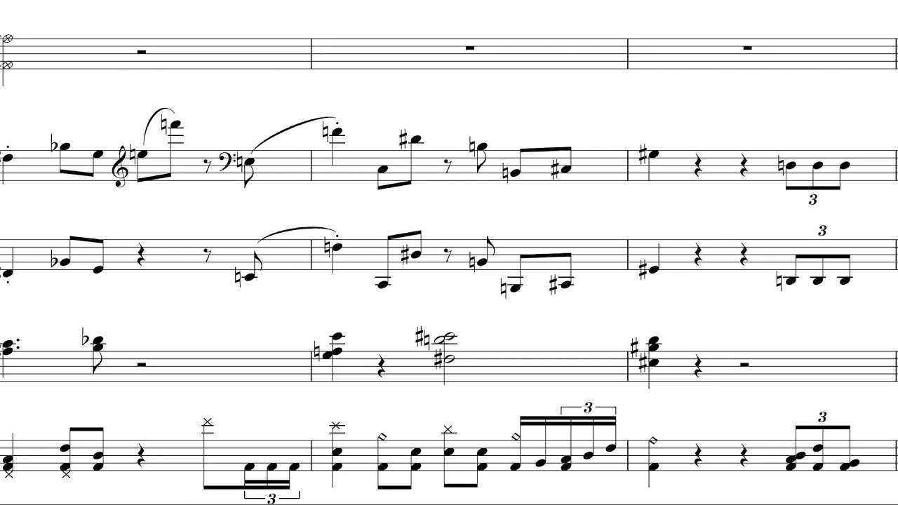 PECULATE - Run Rabbit Run - Sheet Music (Full Score) - YouTube