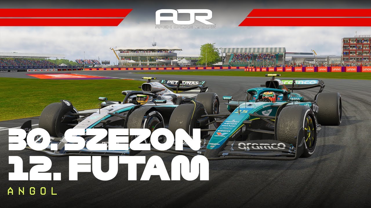 Az utolsó körben van a dráma! AOR S30 T1 R12 Angol Nagydíj - YouTube
