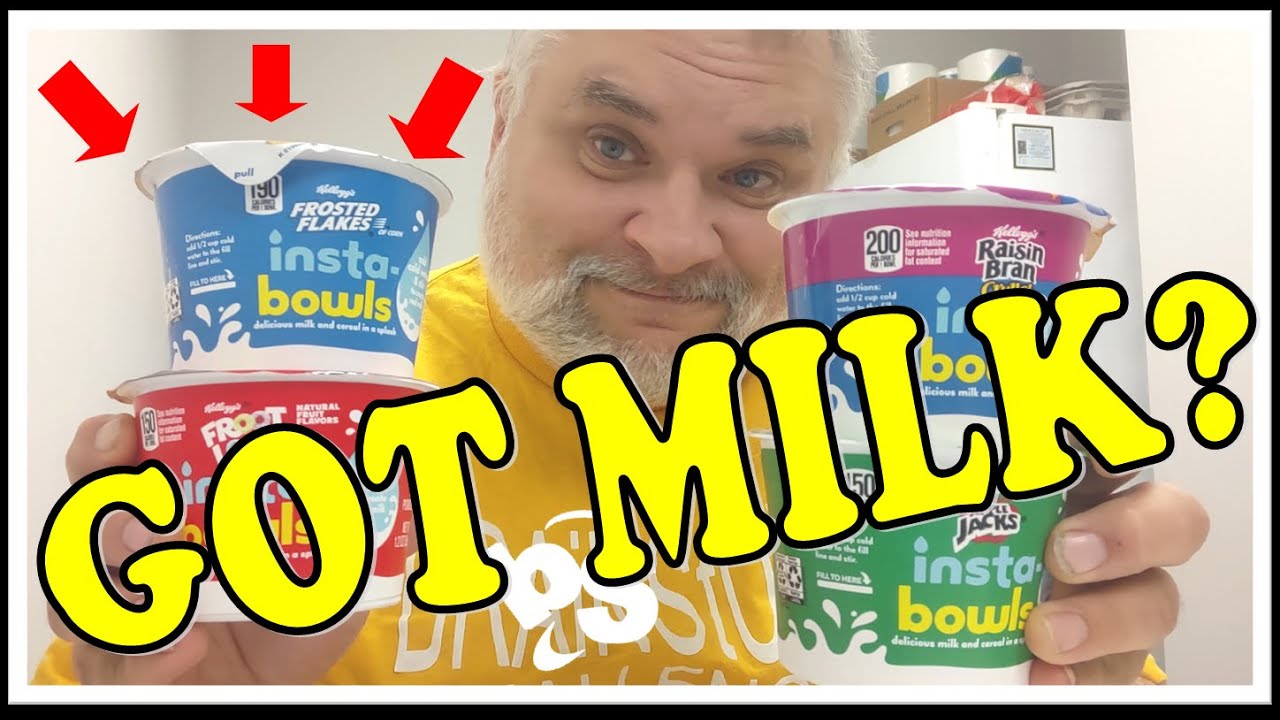 Powdered MILK BREAKFAST?? Taste Testing Kellogg's INSTA Bowls Cereal! # ...