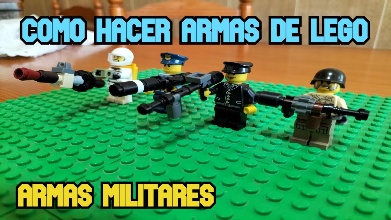 COMO HACER ARMAS DE LEGO | Armas Militares - YouTube