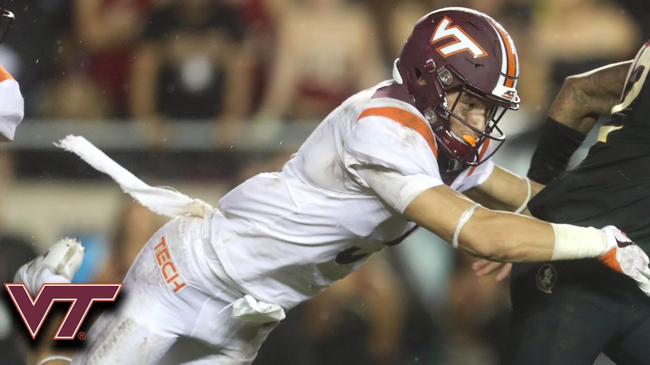 Virginia Tech's Caleb Farley Shines In Collegiate Debut - YouTube