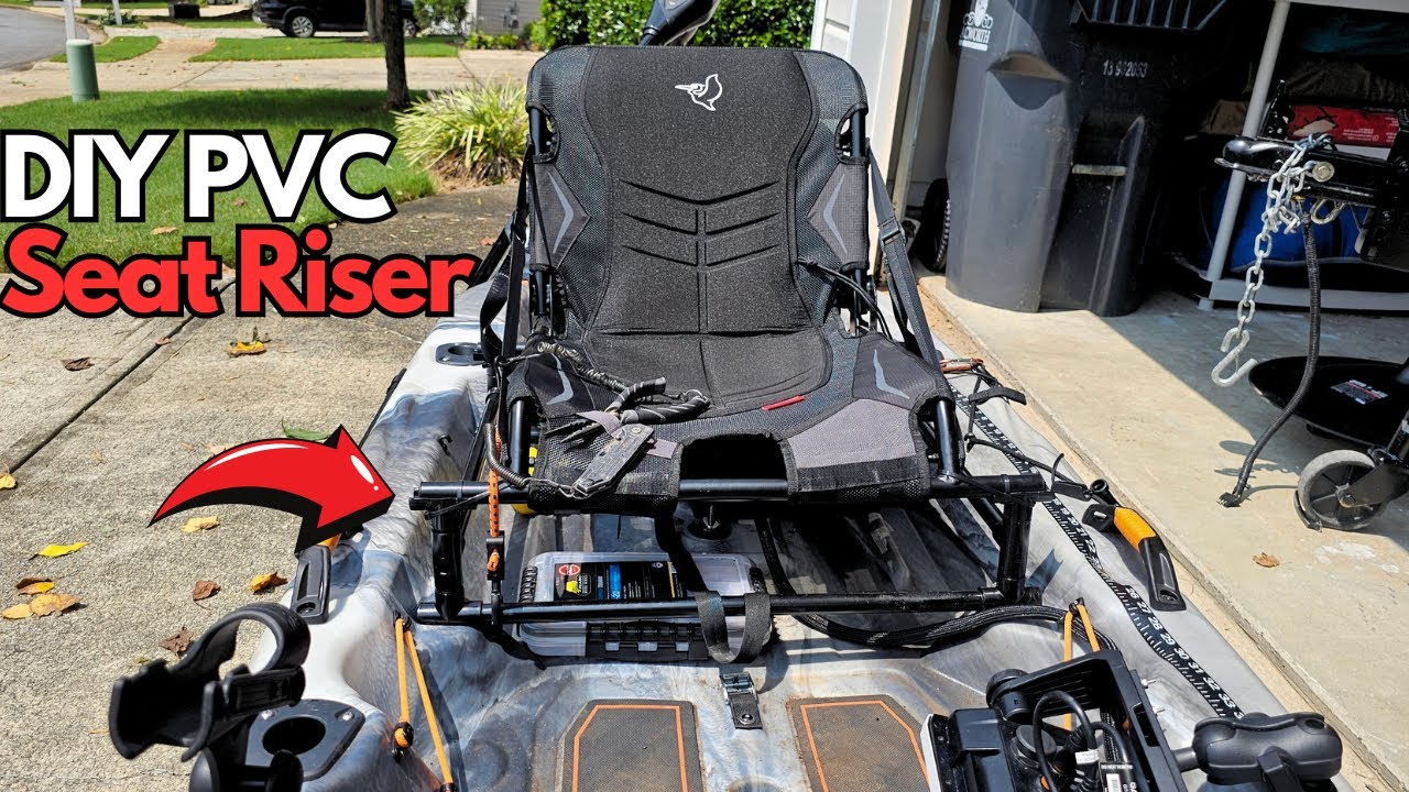 DIY PVC Seat Riser for Pelican Catch Mode 110 Fishing Kayak Ergo Boost ...