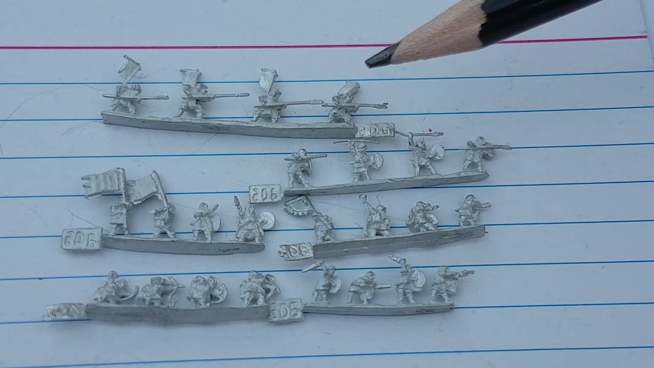 6mm, 2d6 miniatures, sample pack review. - YouTube