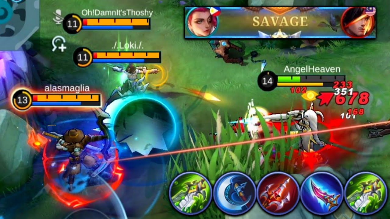 1 HIT ALL ENEMIES (DAMAGE HACK BUILD) - Top 1 Global Lesley - YouTube