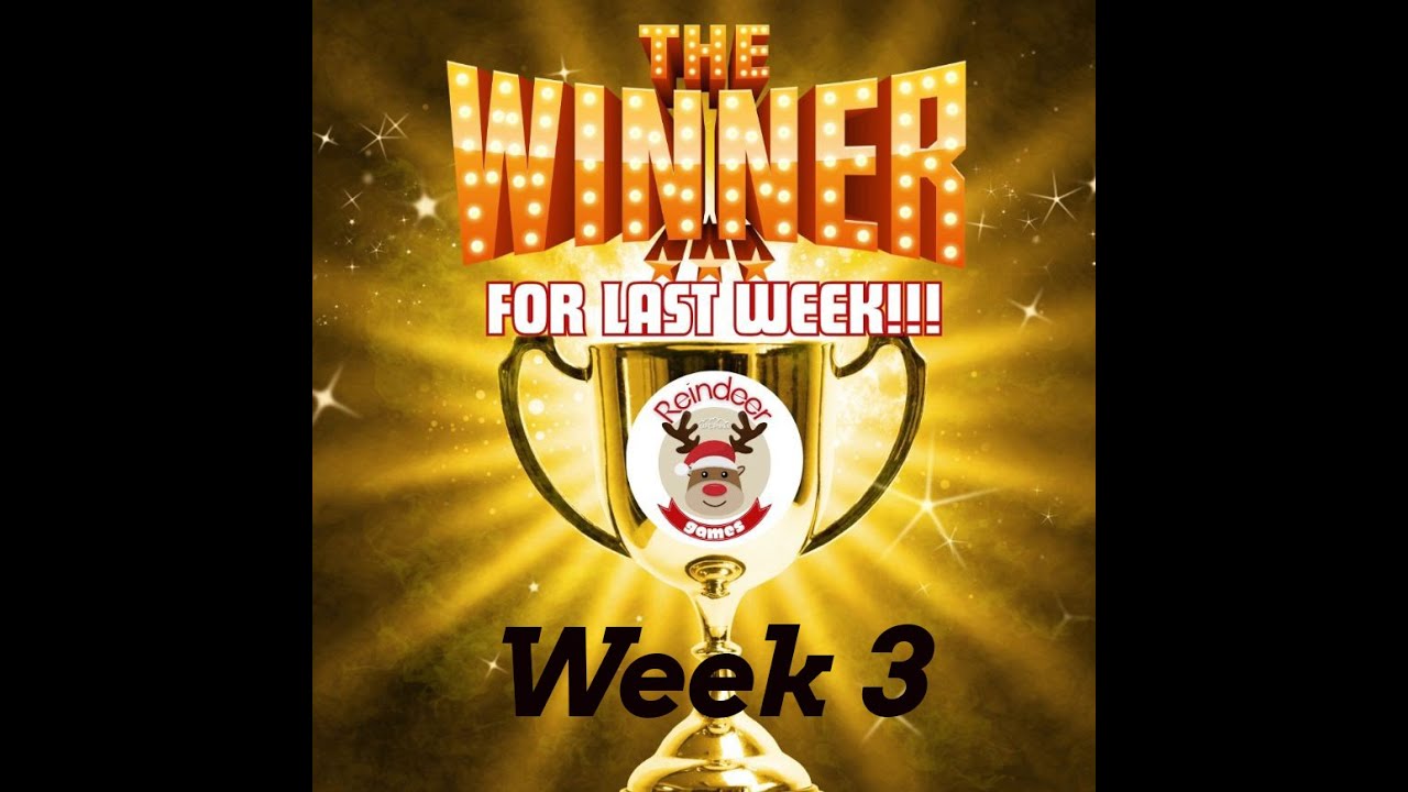 Week 3 Winner- Reindeer Games #shorts - YouTube
