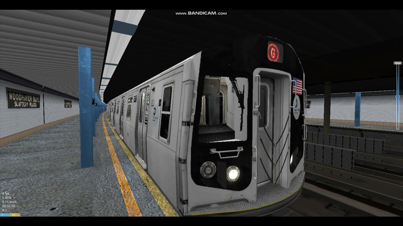 Openbve New 3d 2022 R160A Alstom G Train Arriving & Departing at Woodhaven Blvd - YouTube