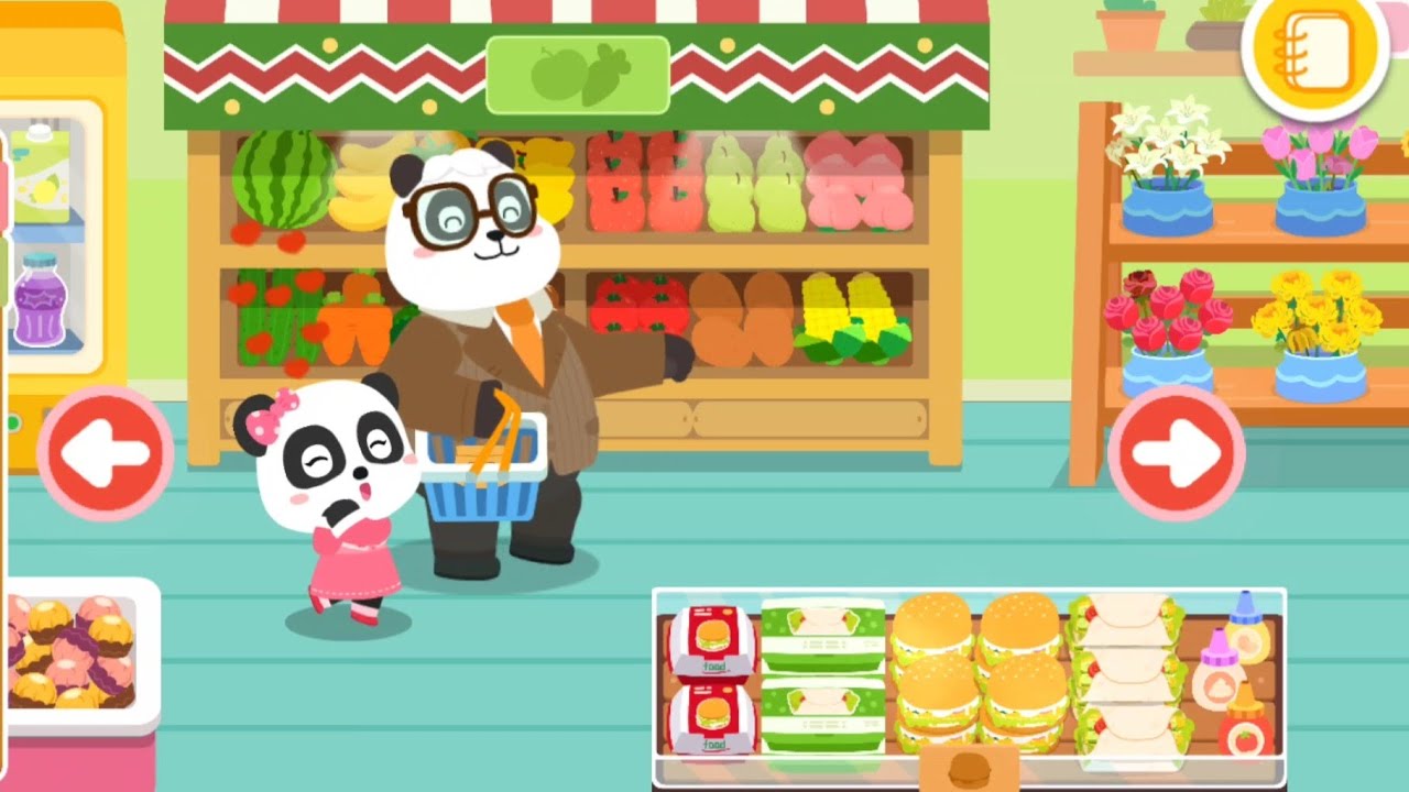 Miu Miu dan Ayah Panda Pergi ke Supermarket - Dunia Bayi Panda - YouTube