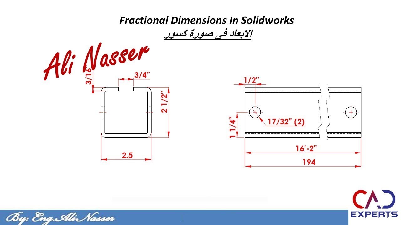 Q14 Fractional Dimensions In Solidworks YouTube q14-fractional-dimensions-in-solidworks-youtube