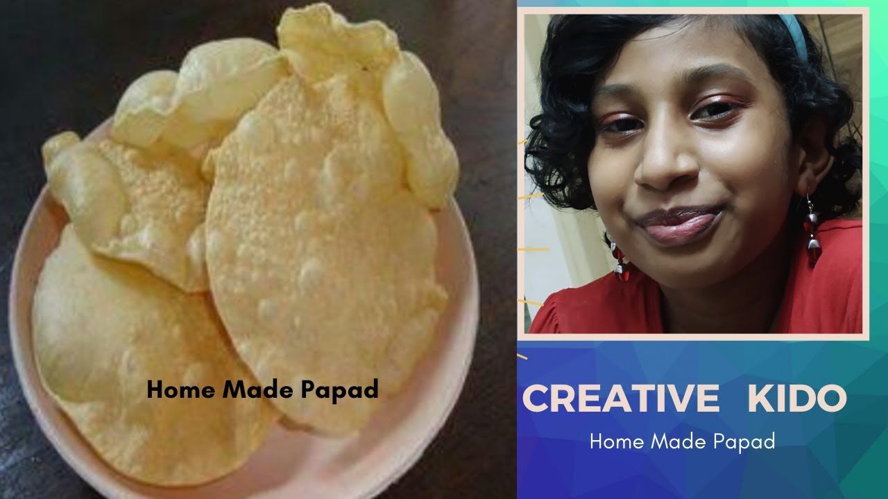 Home made Papad | How to make homemade Papad | Tasty Papad Recipe - YouTube