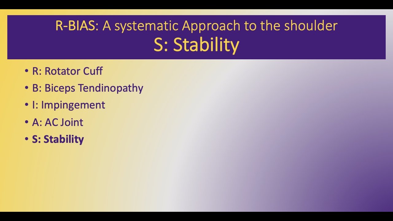 Shoulder Exam S: Shoulder Stability Alpha Rehab - YouTube