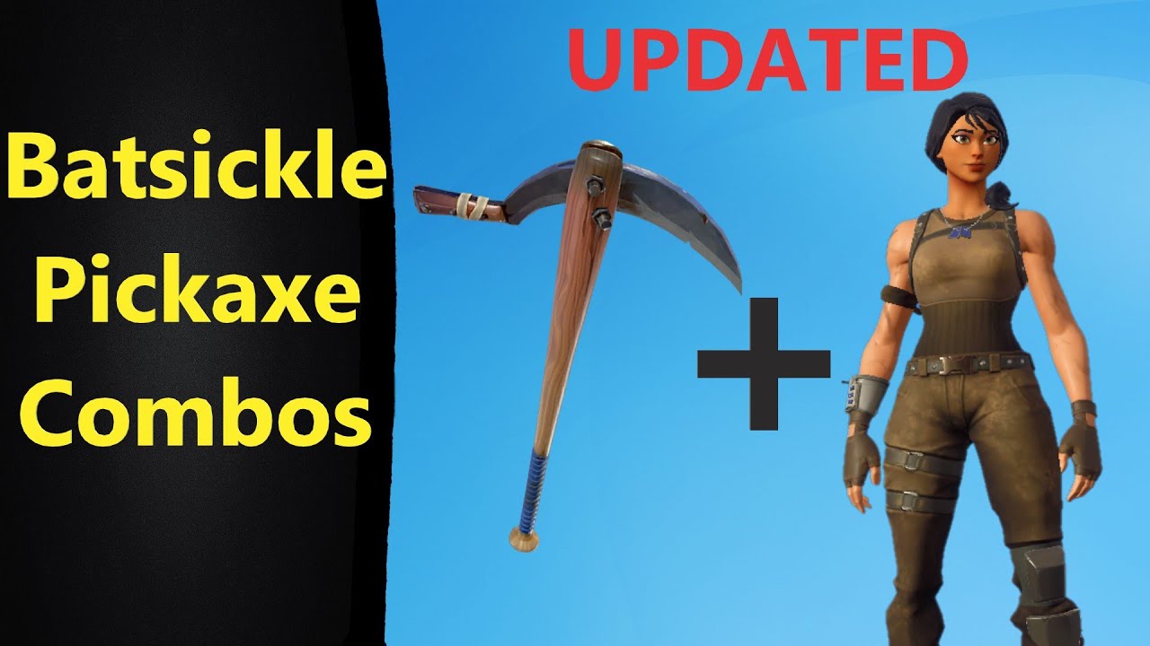 *UPDATED* Batsickle Pickaxe Combos in Fortnite - YouTube