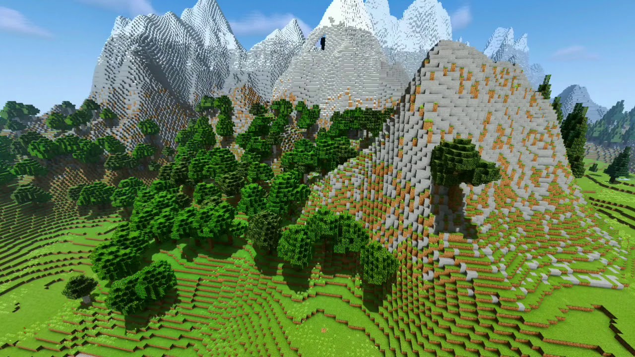 BICUBIC SHADER 2.7 MCPE IS VERY EPIC + CUSTOM TERRAIN - YouTube