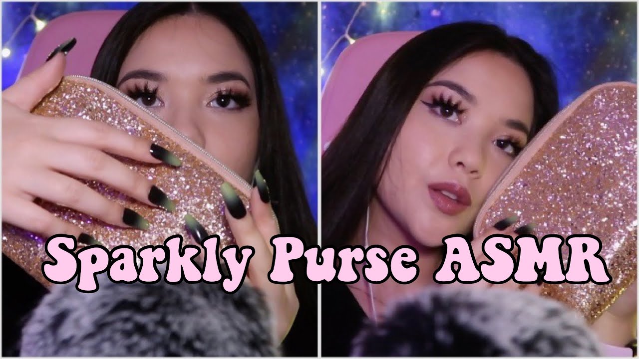 ASMR ☾ 30 Minutes of Sparkly Purse Tapping & Scratching ☾ No Talking ...