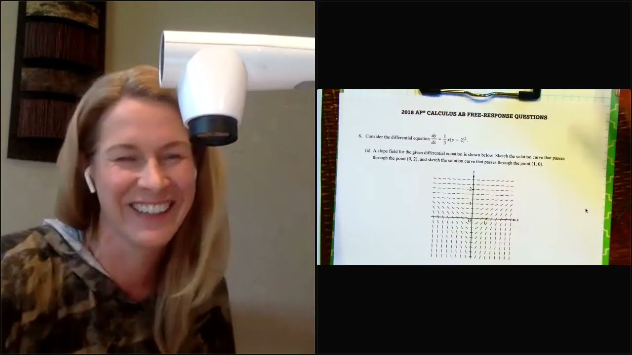 AP Calculus AB - 2018 FRQ Review: Slope Fields & DEs | Fiveable Cram ...