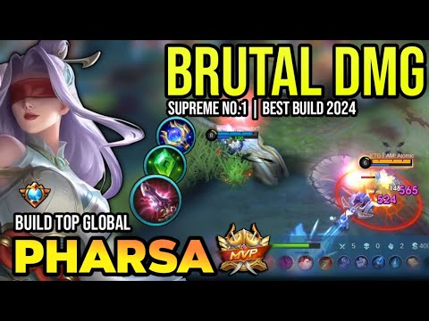 PHARSA BEST BUILD 2024 | BUILD TOP GLOBAL PHARSA GAMEPLAY | MOBILE ...