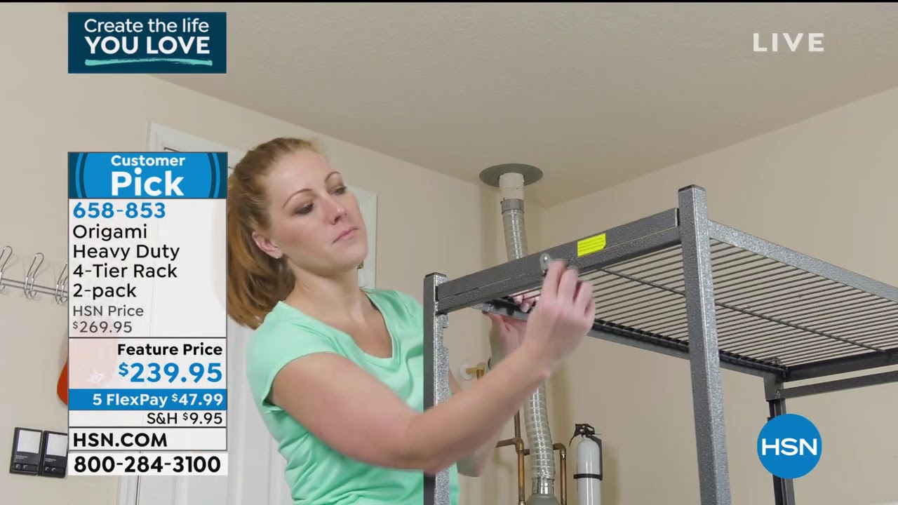Origami Heavy Duty 4Tier Rack 2pack - YouTube