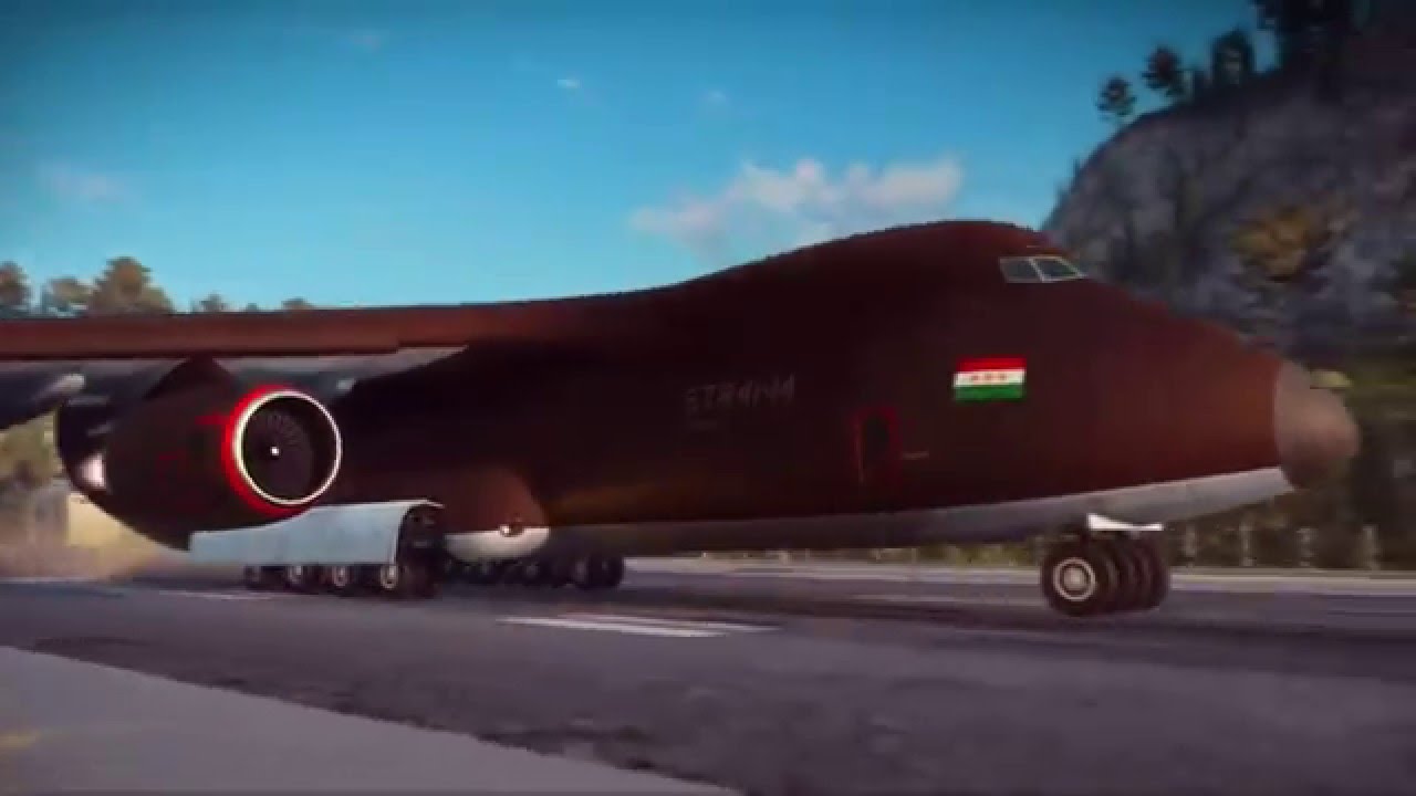Driving into a cargo Plane: Just Cause 3 - YouTube
