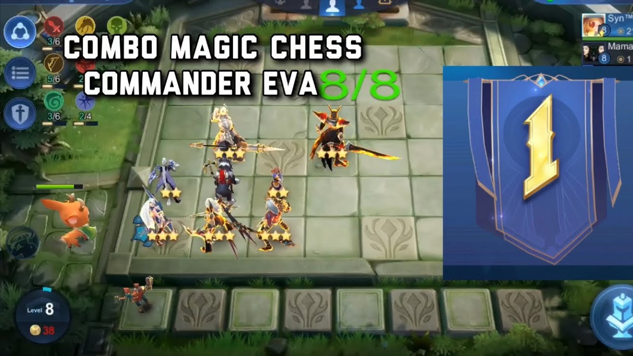 COMBO MAGIC CHESS | COMMANDER EVA Lv1 - YouTube