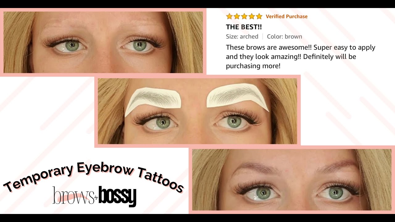 Brows by Bossy | Temporary Eyebrow Tattoos | Free Shipping | Waterproof ...