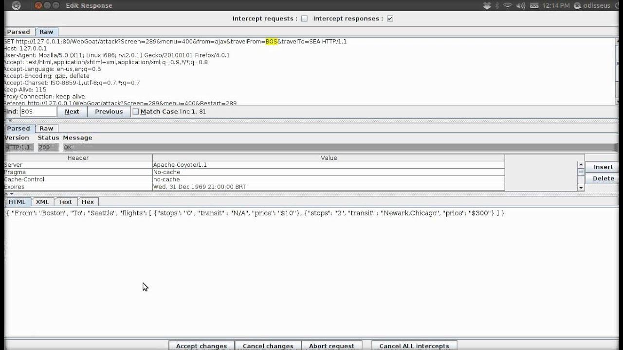 Webgoat: AJAX Security [JSON Injection] - YouTube