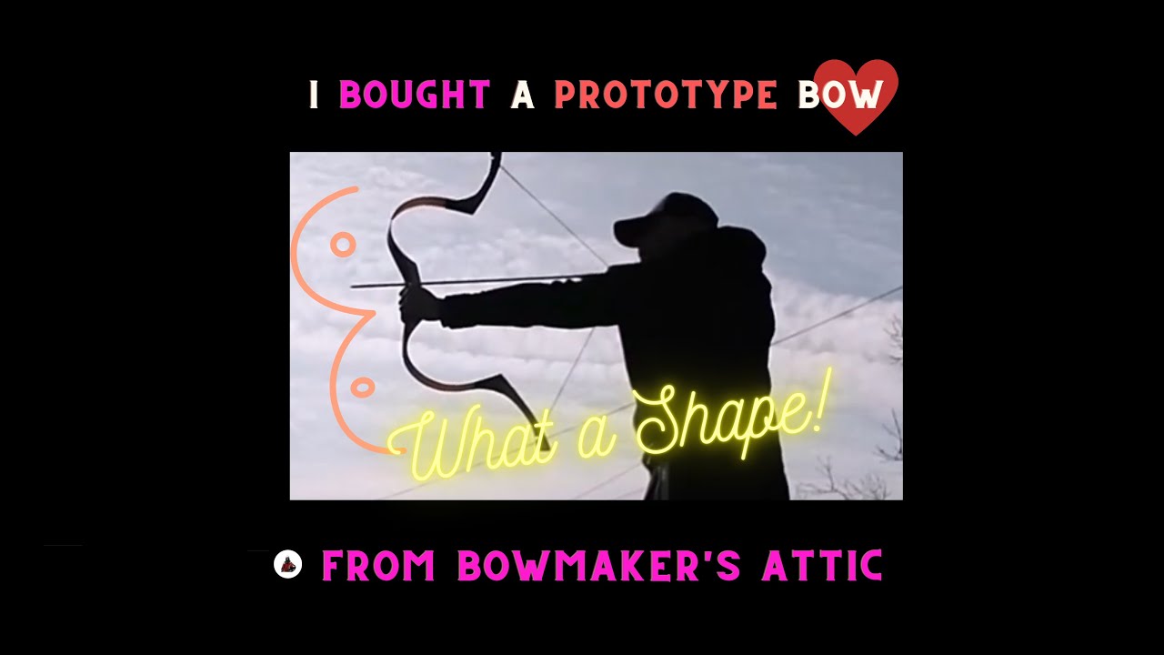 Wow!! Archery by special bow. Naked, almost half done recurve, reflex bow from Bow maker's attic ...