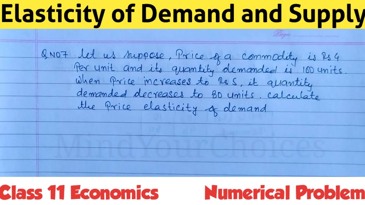 How To Find Price Elasticity Of Demand Class 11 Economics how-to-find-price-elasticity-of-demand-class-11-economics
