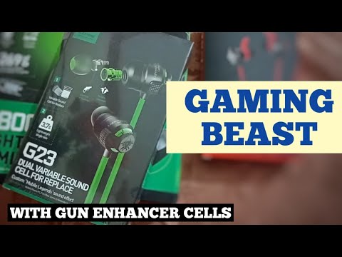 Plextone G23 Gaming Earphones With Gun Enhancers | Unboxing and Review ...
