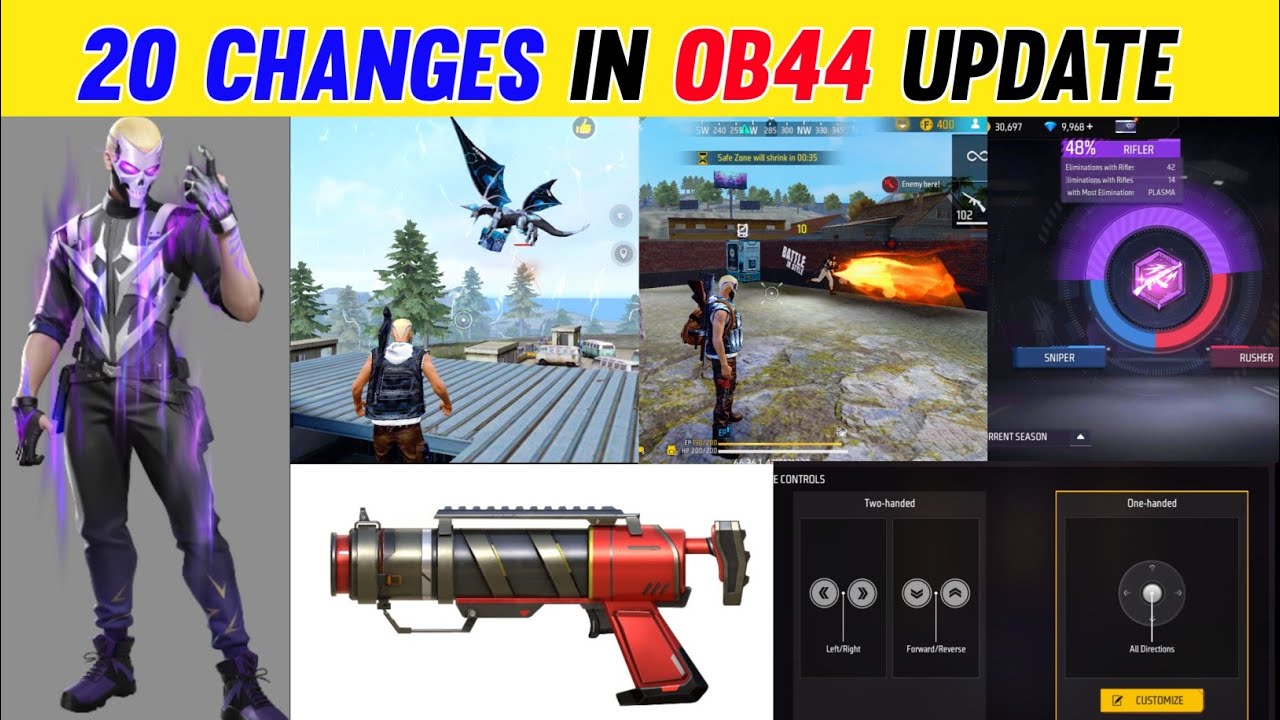 20 Changes In New Ob 44 Update | Advance Server - Garena Free Fire ...